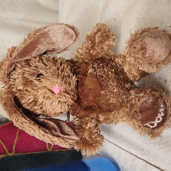 Galerie | Toys | Vintage Galerie Dove Chocolate Bunnyrabbit Plush Stuffed Animal Toy 3 To Ears ...